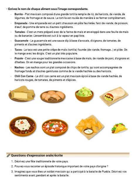 Texte et exercices FLE B1 B2 Cinco de Mayo une fête populaire dans