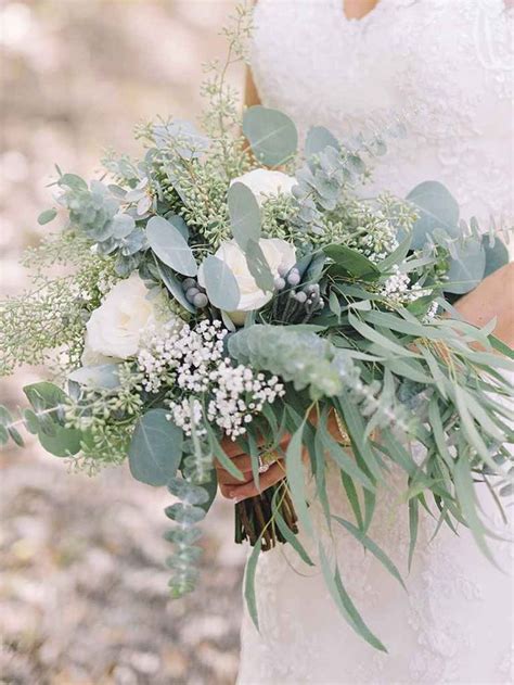 20 Greenery Wedding Bouquets That Stun With Or Without Flowers