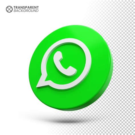 Logo Whatsapp Dans Un Cercle D R Aliste Psd Premium