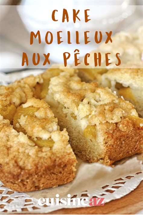 Ce cake aux pêches est une pâtisserie facile à réaliser En plus il