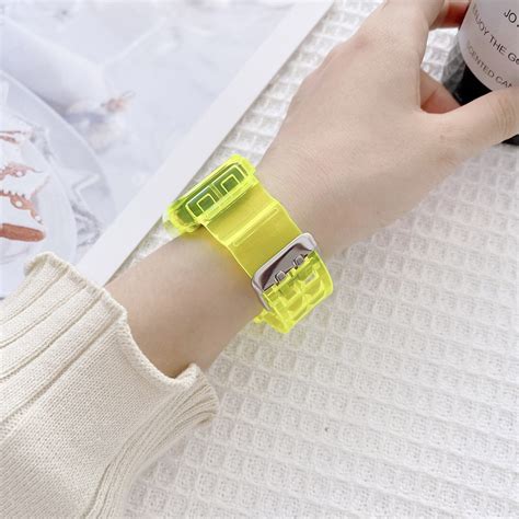 Mua Dây đeo đồng hồ bằng silicon màu trong suốt cho Huawei band 6 pro