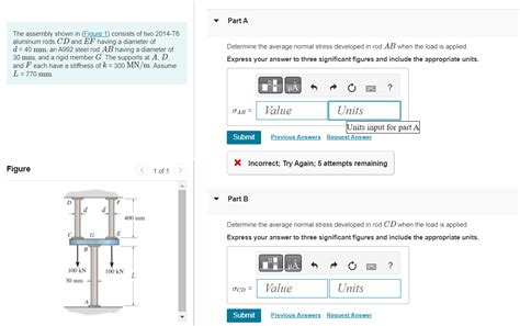 The Assembly Shown In Quad Consists Of Two T Aluminum Rods C D And