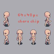 Dir Characters Sprites Template X By Buchidot