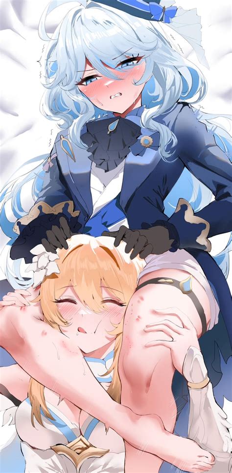 Lumine And Furina Genshin Impact Drawn By Shiben Ugvu5784 Danbooru