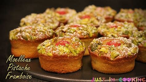 Recette De Petits Moelleux Pistache Framboise YouTube