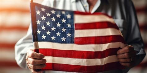 Premium Ai Image Patriotic Senior Man Celebrating Us Independence Day