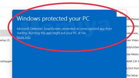 Windows Protected Your Pc Microsoft Defender Smartscreen Prevented An