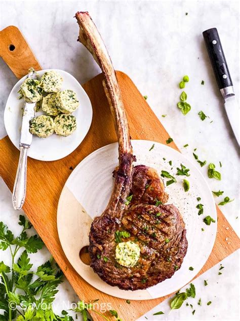 Grilled Tomahawk Steak Recipe Savory Nothings