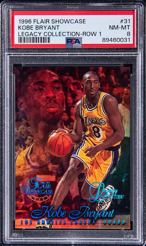 Kobe Bryant 1996 Flair Showcase 31 Row 1 Legacy Collection 150 PSA 8
