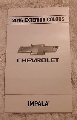 Chevy Impala Paint Colors Chart Infoupdate Org