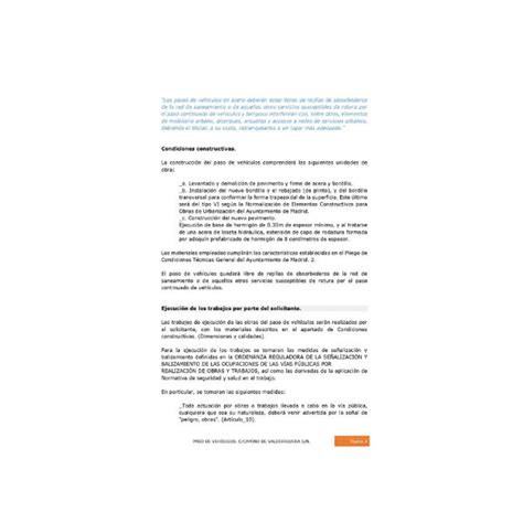 Documentación descargable para solicitud de vado para coche