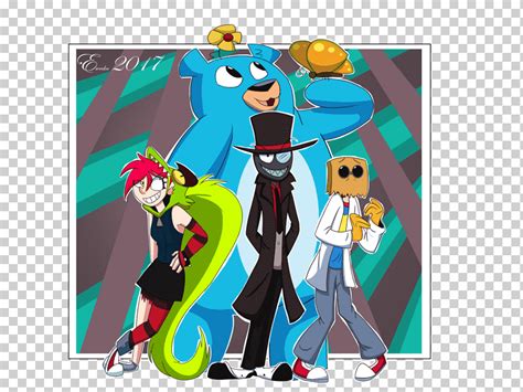 Red de dibujos animados fan art villano fan técnica hora villano