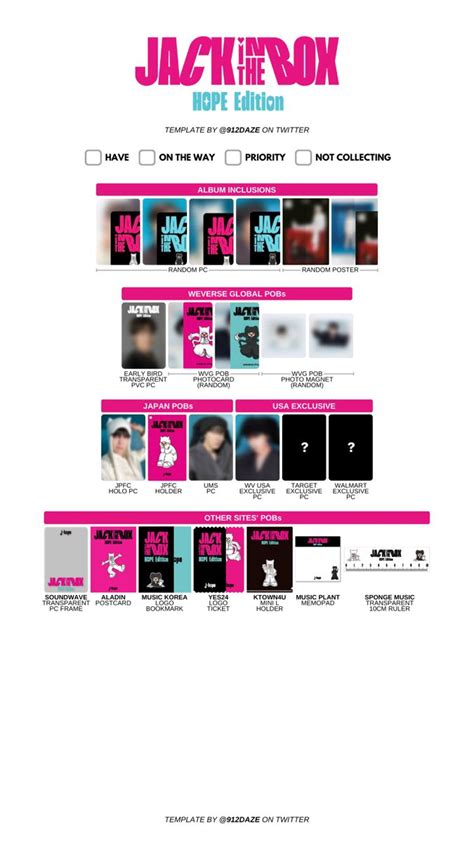 The Poster For Jack The Box S Tour Is Shown In Pink And Black Colors