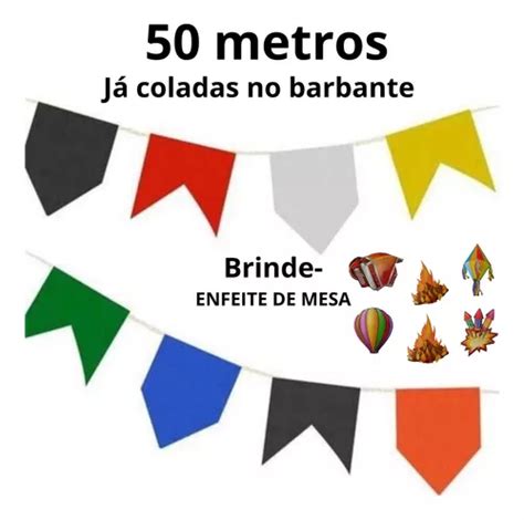 Kit Metros Bandeirinha Bandeira Festa Junina Arrai Mercadolivre