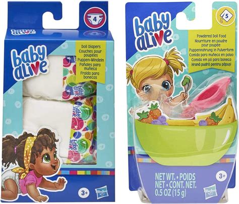 Baby Alive Powdered Doll Food Refill Accessories Doll Food Packets