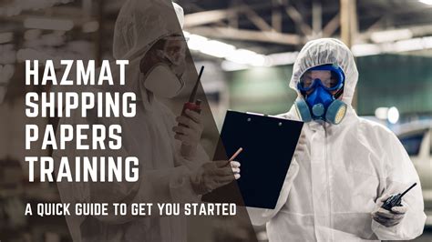 Hazmat Shipping Papers Training A Quick Guide Iccouncil