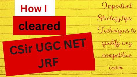 How I Cleared UGC NET JRF Exam Preparation Strategy To Clear Any