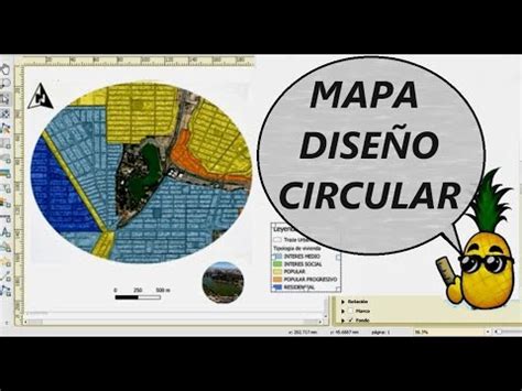 Mapas con diseño circular en QGIS Composición de impresión YouTube