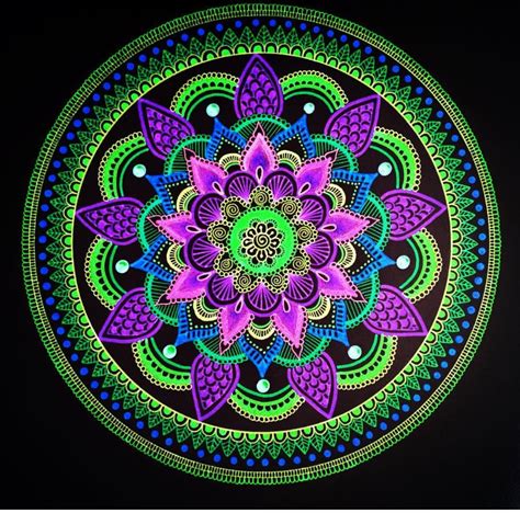 Colorful Flower Mandala Drawing
