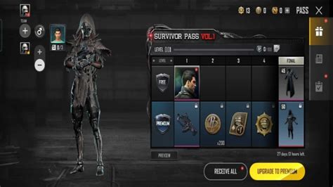 PUBG New State Survivor Pass Season 1 Price Free And Premium