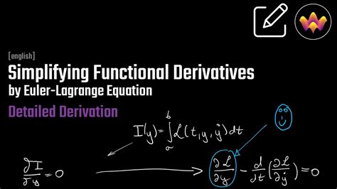 Functional Example And The Euler Lagrange Equation YouTube