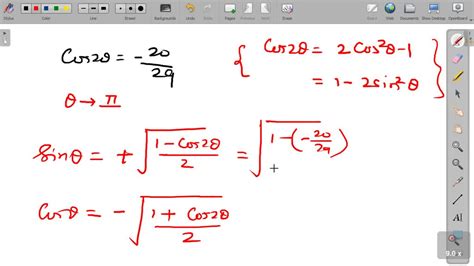 solved use identities to find the values of the sine and cosine functions for the following