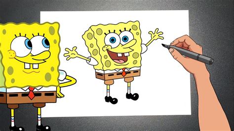 Como Desenhar O Bob Esponja Cal A Quadrada Passo A Passo F Cil Youtube