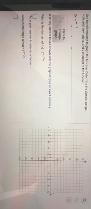 solved use transformations to graph the function determine