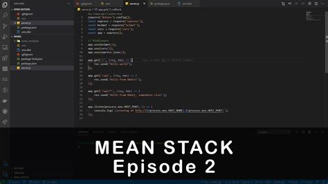 mean stack tutorial express angular mongodb node js episode 2 from development to production