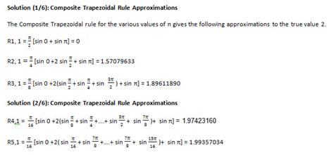 romberg integration numerical methods