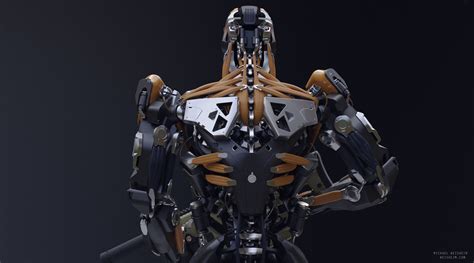 ArtStation Evil Machine Michael Weisheim Beresin Robot Concept Art