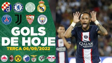 TODOS OS GOLS DA CHAMPIONS LEAGUE DE TERÇA FEIRA 06 09 22 YouTube