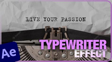 typewriter effect after effects motion graphics portfolio youtube