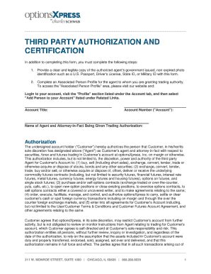 Fillable Online Third Party Authorization And Certification