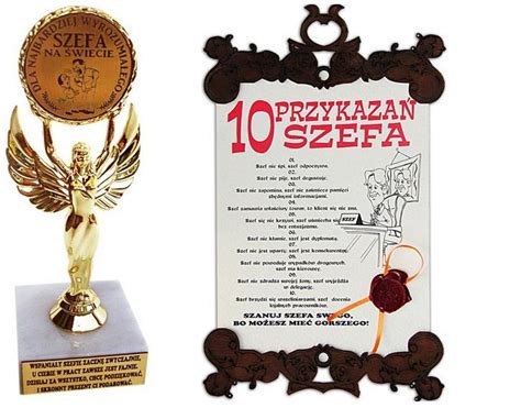 STATUETKA PREZENT DLA SZEFA SZEF DYPLOM dzień szefa podziękowanie