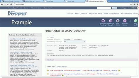 devexpress webinars getting started with the asp html editor youtube