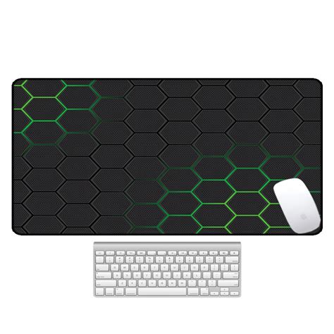 Mousepad Profesional XXL Pentru Gaming Si Birou Premium Black Green