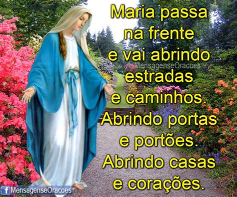 Oração Maria passa na frente Mensagens Bíblicas e Orações Católicas