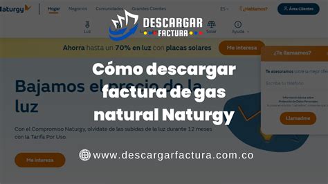 Cómo descargar factura de gas natural Naturgy 2023