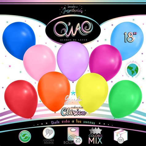 Cj Rj Caja Con Globos De L Tex Biodegradable