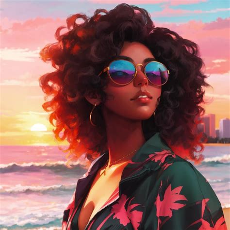 Premium AI Image Ebony Girl Ai Generated