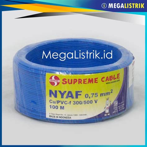 Jual SUPREME NYAF 0 75 MM 100 METER KABEL LISTRIK SERABUT TEMBAGA