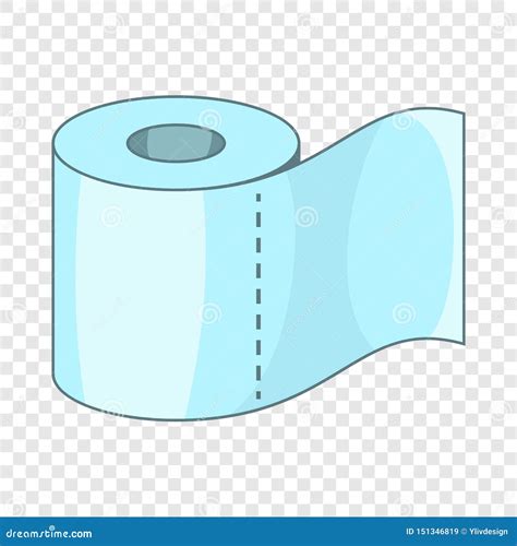 cone Do Papel Higi nico Estilo Dos Desenhos Animados Ilustração do