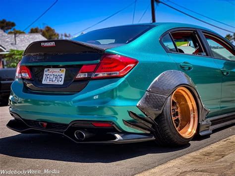 Beginner Wide Body Kit For Th Gen Civic Sedan Full Carbon Fiber
