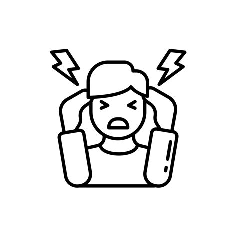 Headache Icon In Vector Illustration 27276803 Vector Art At Vecteezy