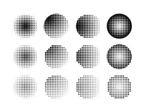 Black Halftone Dots Overlay Background Halftone Dots Overlay