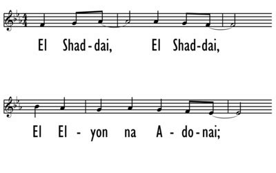 EL SHADDAI Lead Line Digital Songs Hymns