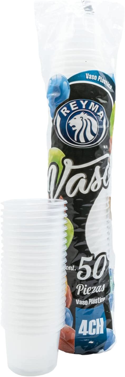 Vasos Desechables Transparentes Reyma Para Fiesta Chico Piezas