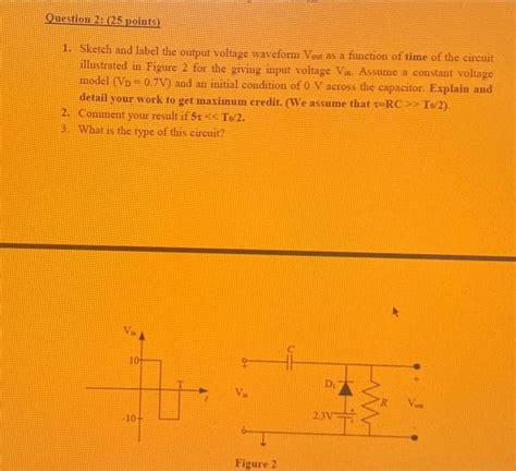solved question 2 25 points 1 sketch and inbel the output