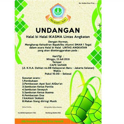 Detail Contoh Undangan Halal Bi Halal Koleksi Nomer